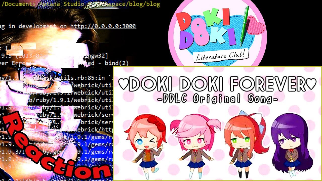 Doki Doki Literature Club Song "Doki Doki Forever" by OR3O★ REACTION ...