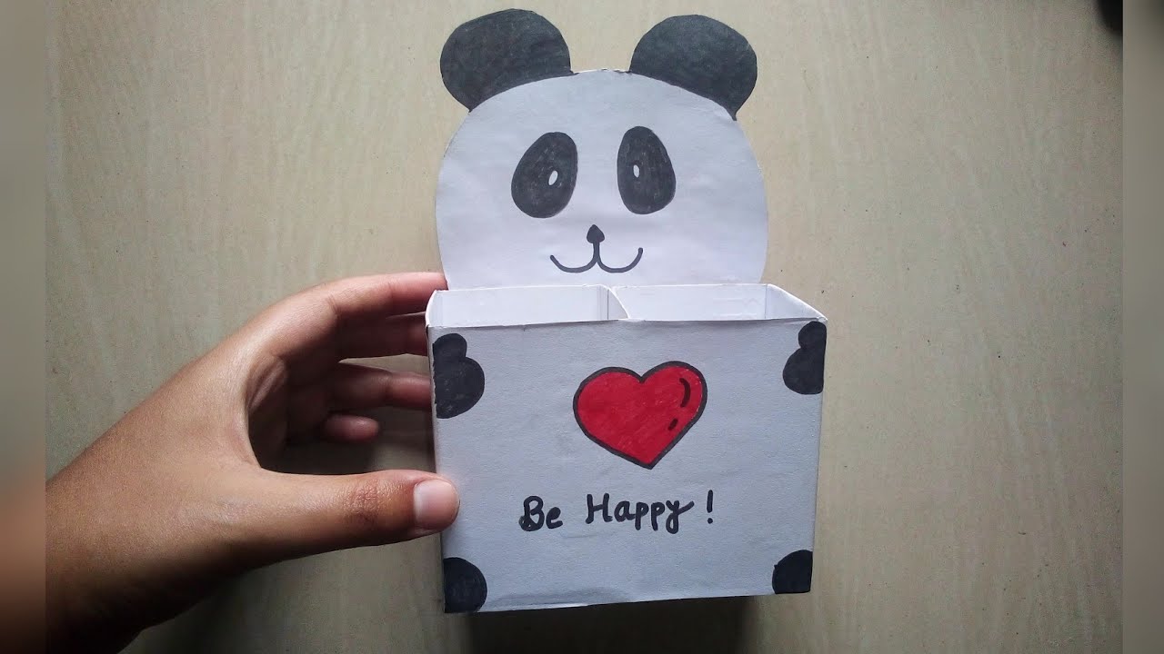 Panda pen stand || Pen stand idea - YouTube