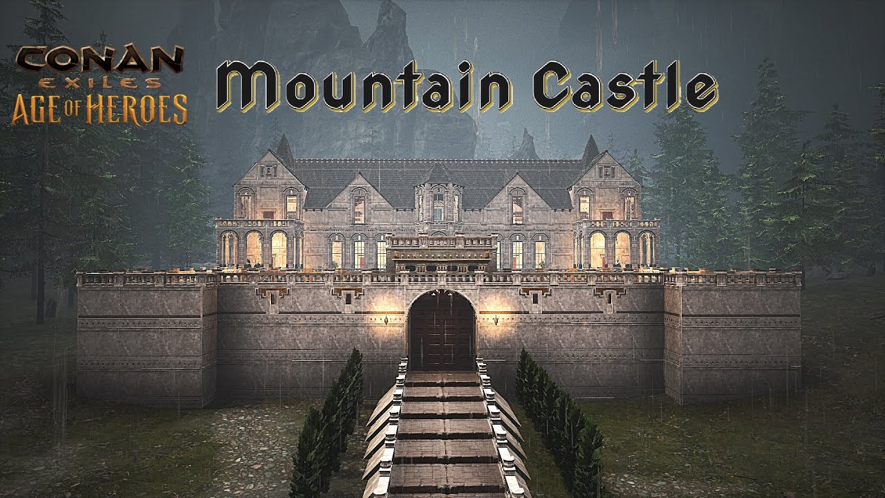 How to build a Castle under the mountain — Conan Exiles Age of Heroes ...