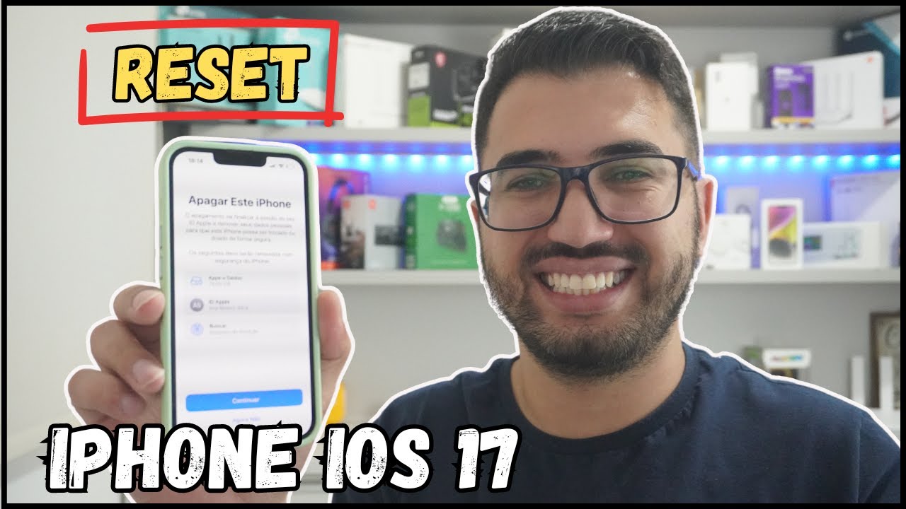 Como fazer RESET no iPhone iOS 17! Para vender ou trocar seu iPhone ...