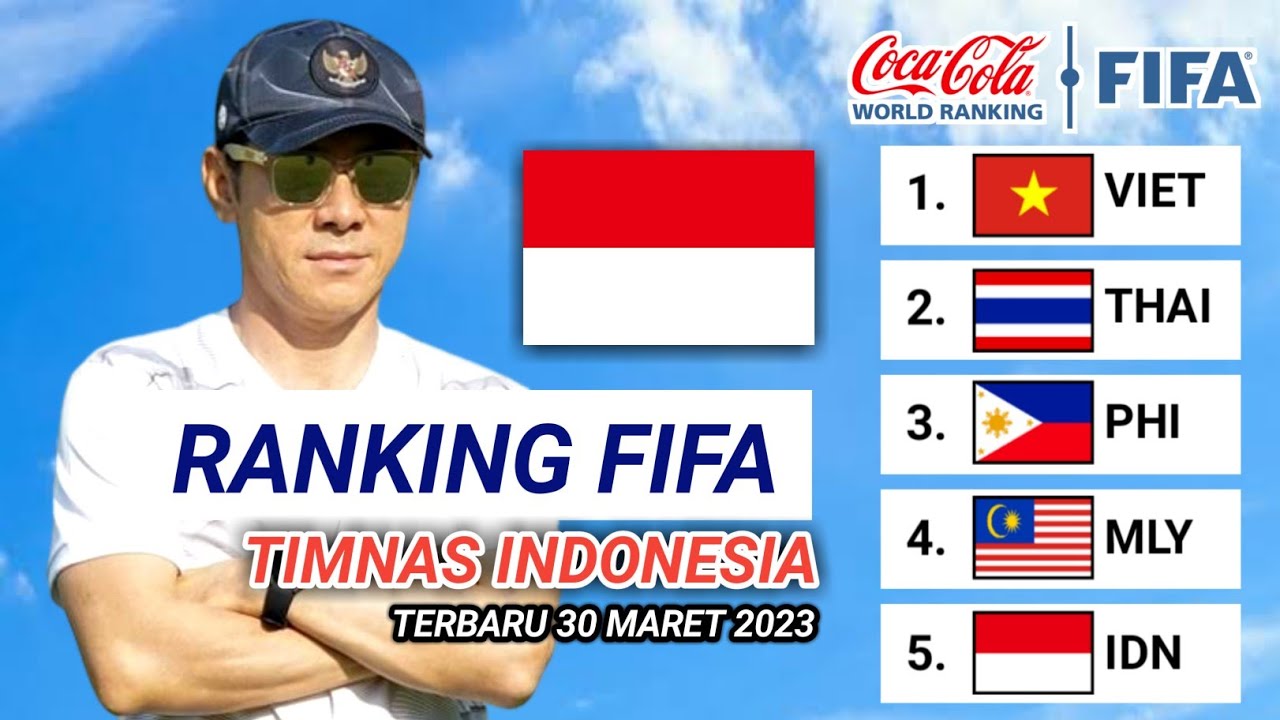 Ranking FIFA Terbaru 2023 - Ranking FIFA Timnas Indonesia Terbaru - YouTube