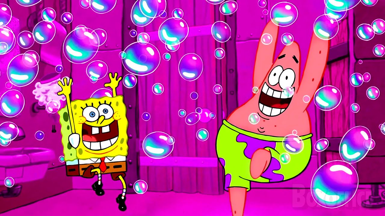 SpongeBob & Patrick brings bubbles at a biker bar - YouTube