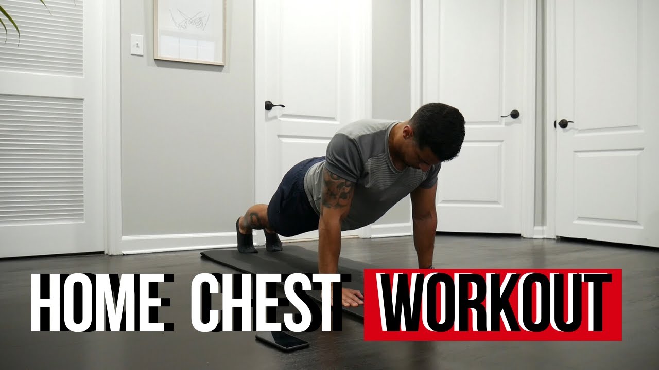 At Home Chest Workout (No Equipment Needed) - YouTube