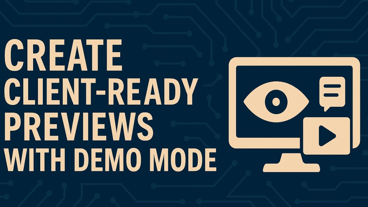 Client Ready Previews with Demo Mode - YouTube