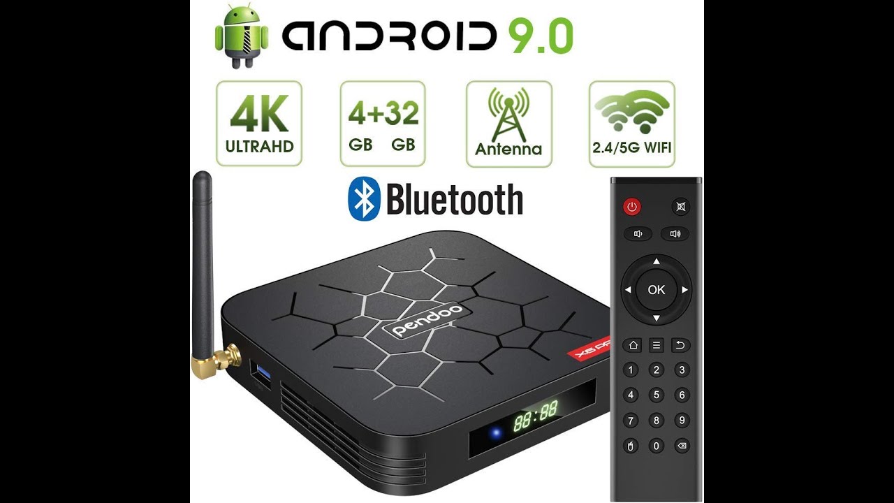 Pendoo Android 9.0 TV Box 4GB RAM 32GB ROM - YouTube