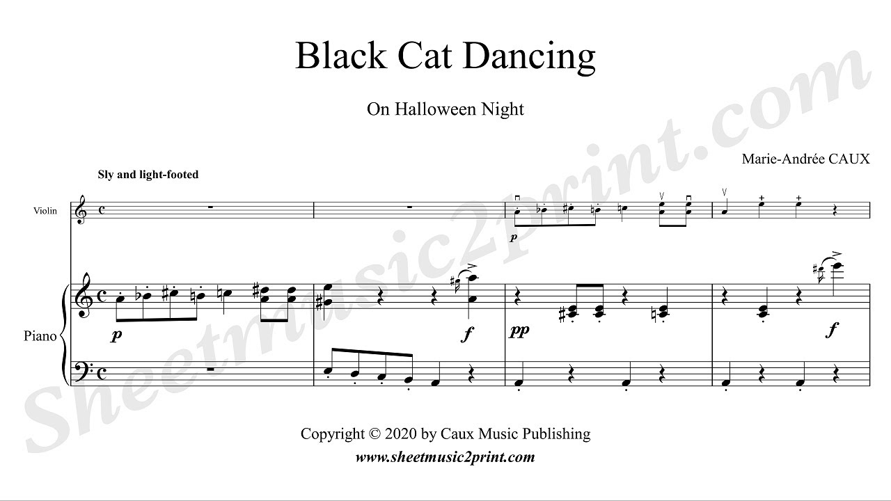 Halloween Violin : Black Cat Dancing! - YouTube
