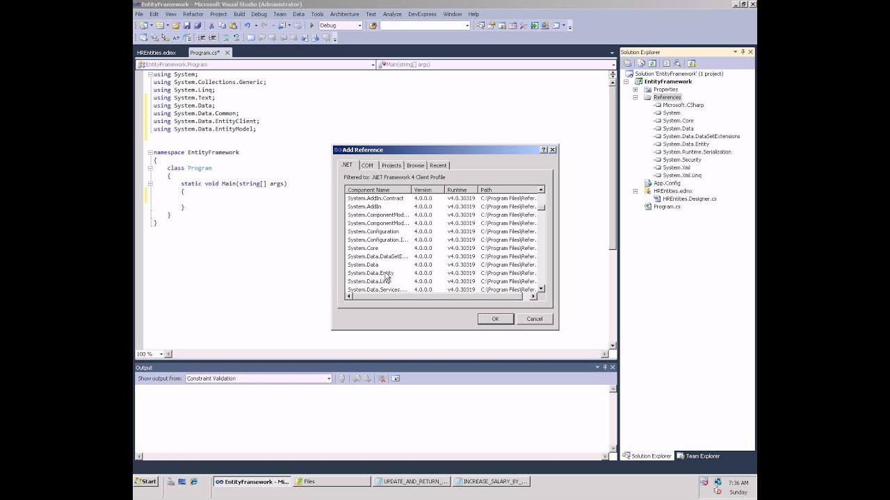 Entity Framework, LINQ & Model-First for the Oracle Database - Part 2 - YouTube