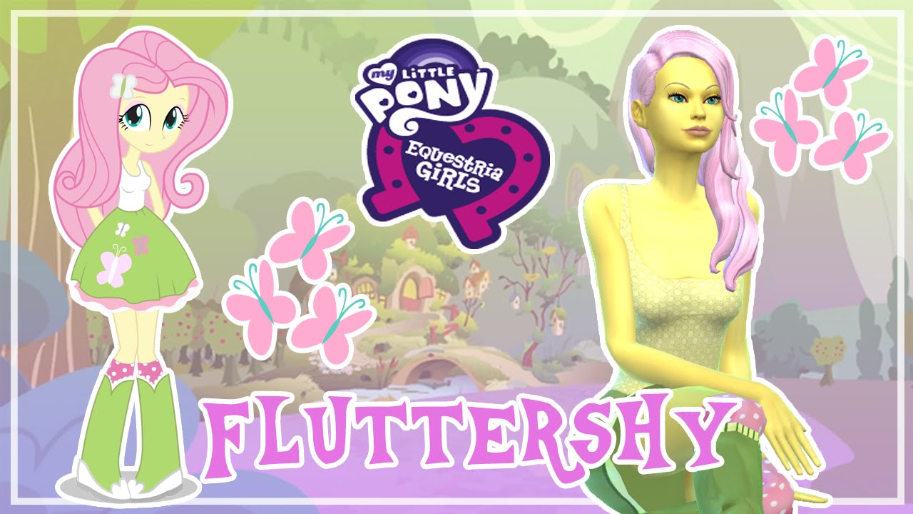 Fluttershy My Little Pony Equestria Girl CAS || The Sims 4 - YouTube