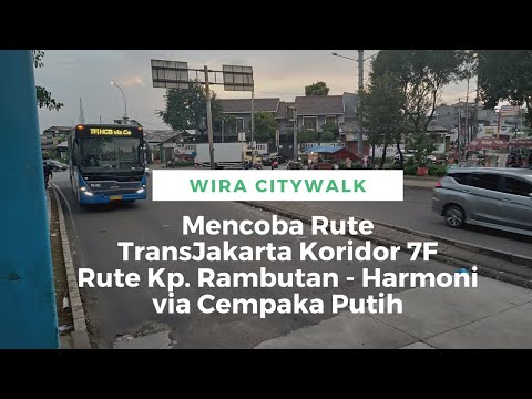 Rute TransJakarta Koridor 7F dari Flyover Raya Bogor ke Harmoni Lewat ...