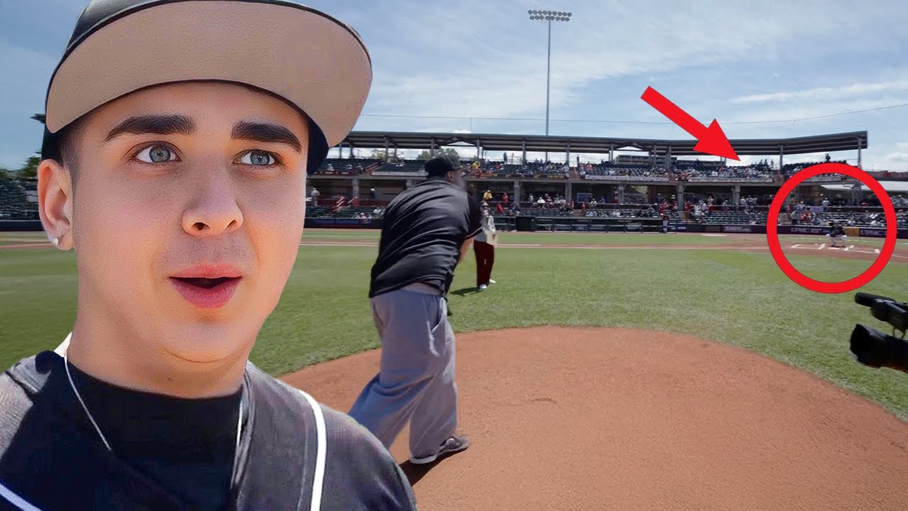 They Let a Streamer Throw the First Pitch.. - YouTube