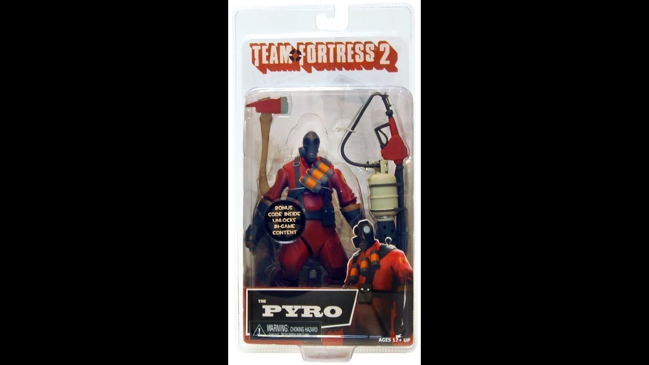 NECA Team Fortress 2 The Pyro RED Limited Edition HD Action Figure ...