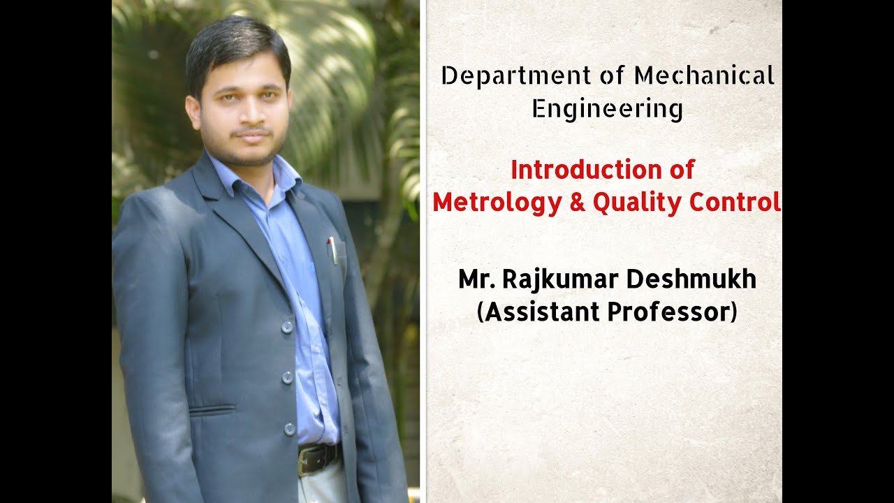 Introduction of Course Metrology & Quality Control - YouTube