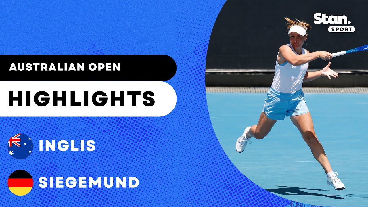 Maddison Inglis v Laura Siegemund | Women's Singles 2nd Round ...