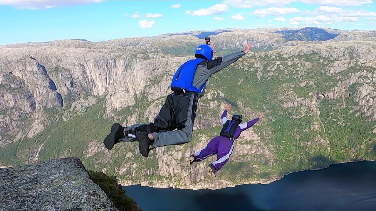 Learning to BASE jump in Europe - YouTube