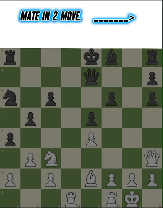 Puzzle 1. mate in 2 move #chessgame #chess #chesspuzzle - YouTube