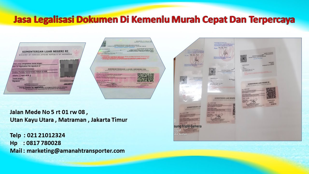 Jasa Legalisasi Dokumen Kemenlu Dan Legalisir Kemenkumham Murah , Cepat ...