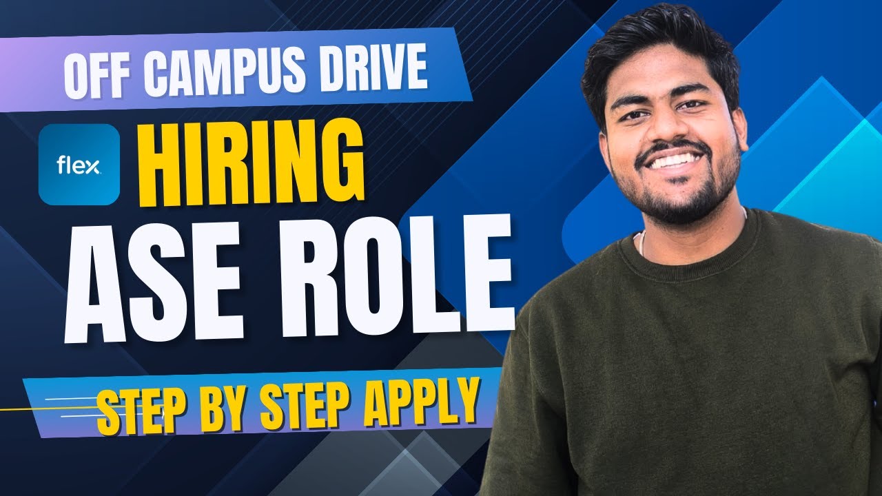 Flex off campus hiring 2025 | associate software engineer role | flex hiring online apply - YouTube
