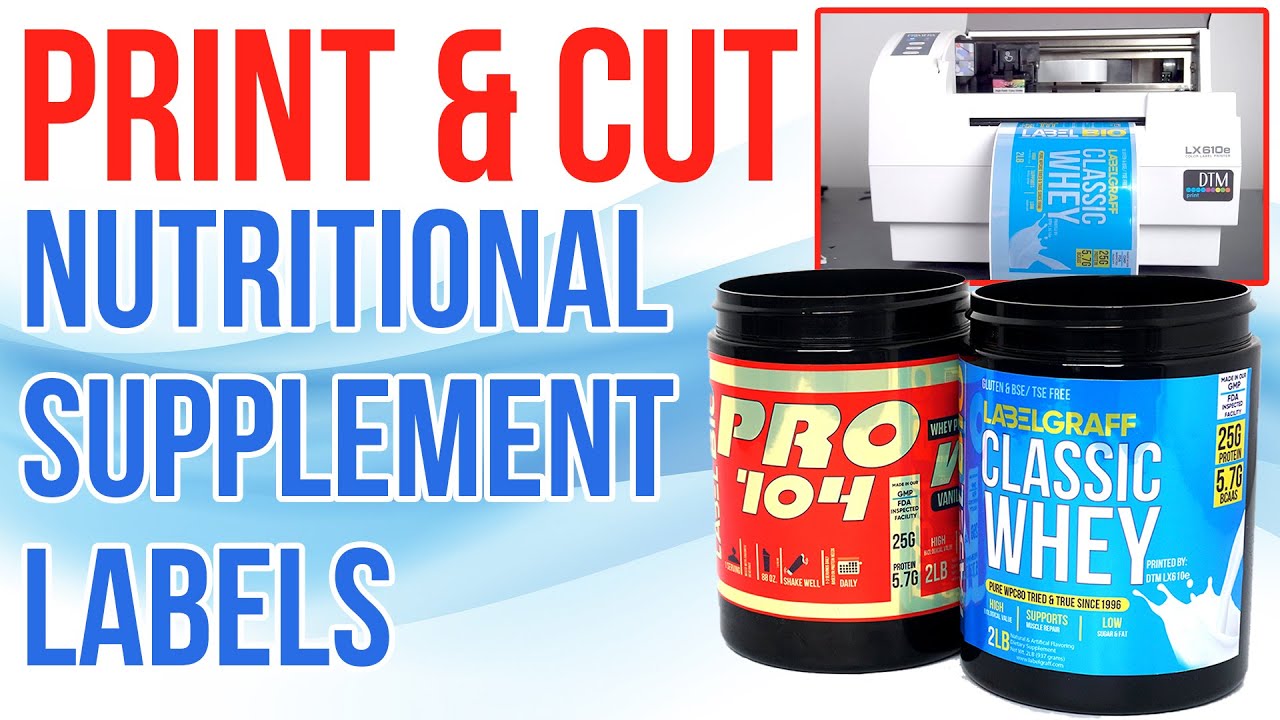 Vitamin & Nutrition Supplement Digital Labelling Printer - YouTube