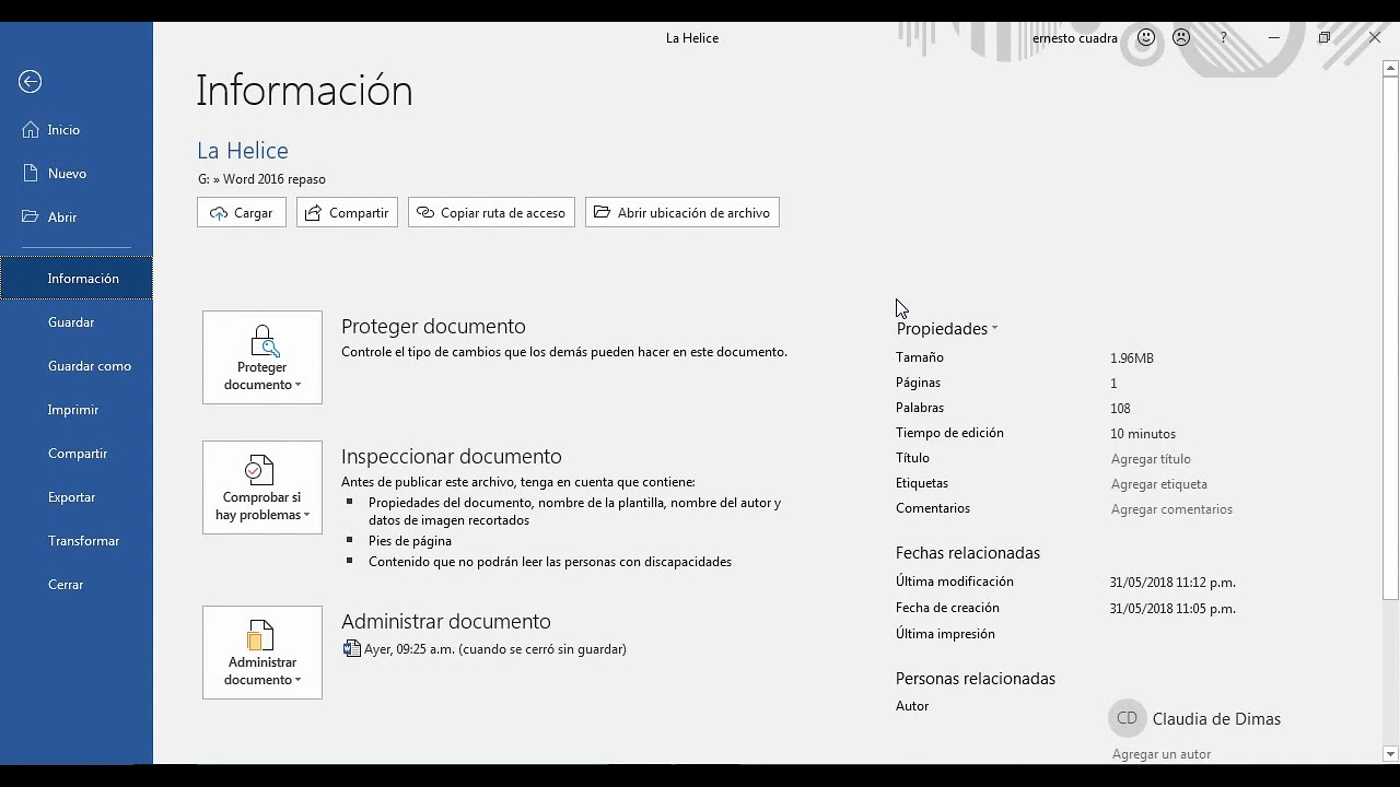 Tips Word 2016 Menu Inicio - YouTube