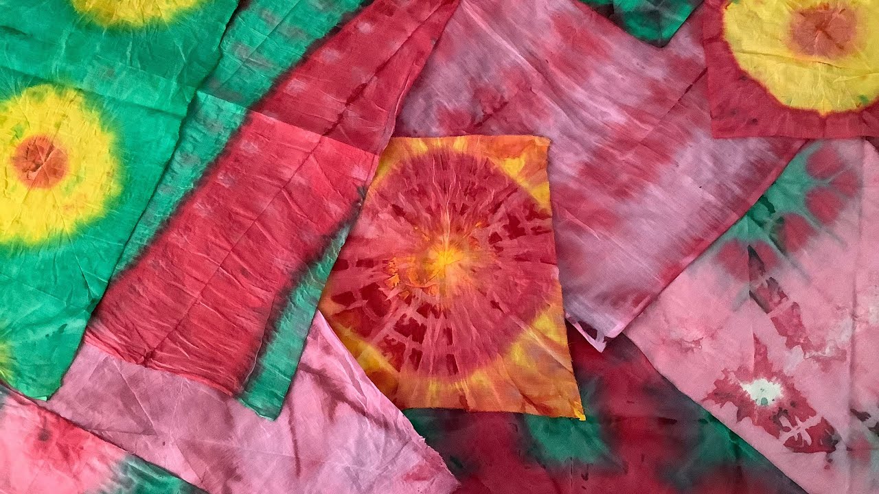 8 Tye & Dye technique with Fabric paint - YouTube