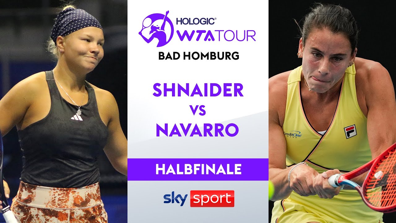 Schneider vs. Navarro - Halbfinale | Bad Homburg Open 2024 | Highlights ...