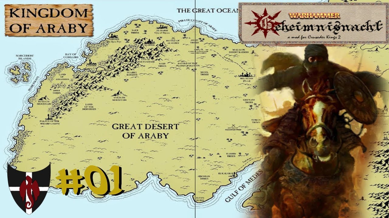 Crusader Kings II / Warhammer / Araby / #01 / Scorching Sun - YouTube