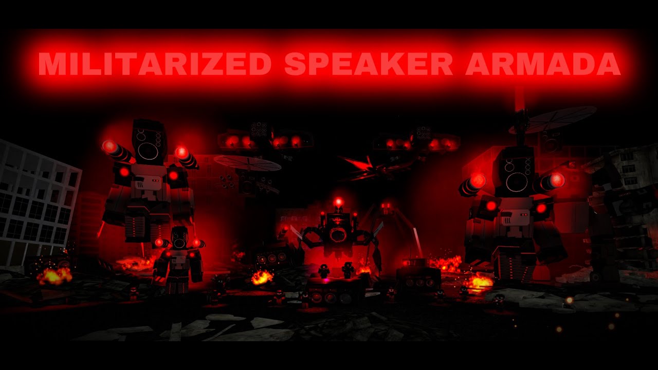 Militarized Speaker Armada | Epic Btools Game | Aura Farm - YouTube