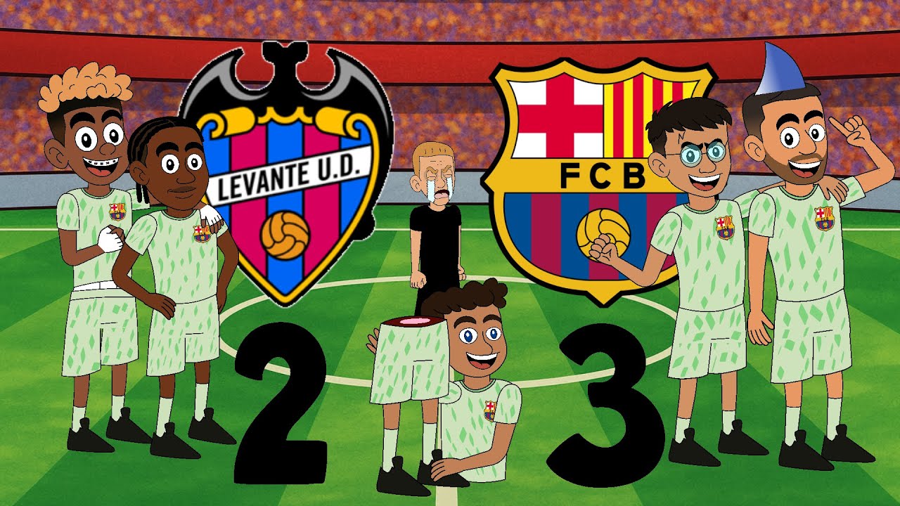 Resumen Levante vs Fc Barcelona Animado! - YouTube