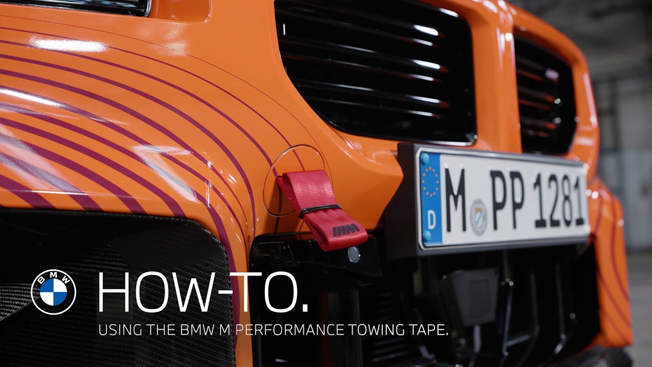 How To Install and Use the BMW M Performance Towing Tape. - YouTube
