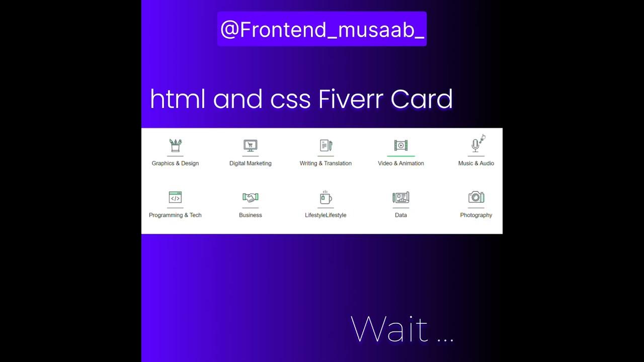 Html And Css Responsive Fiverr Card Css Csstricks Html Javascript Tiktokindia Programming