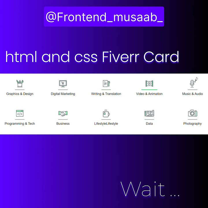 Html And Css Responsive Fiverr Card Css Csstricks Html Javascript Tiktokindia Programming