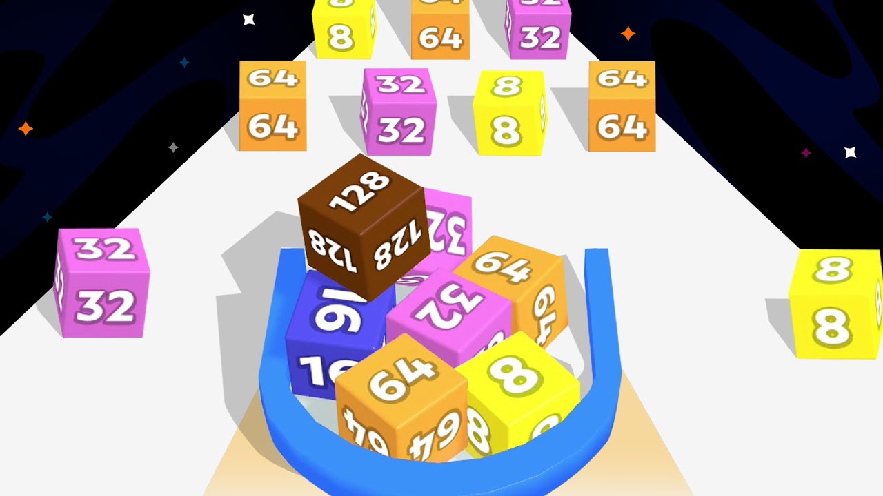 GRAB & MERGE: 2048 Puzzle Runner Games (Max Level) - YouTube