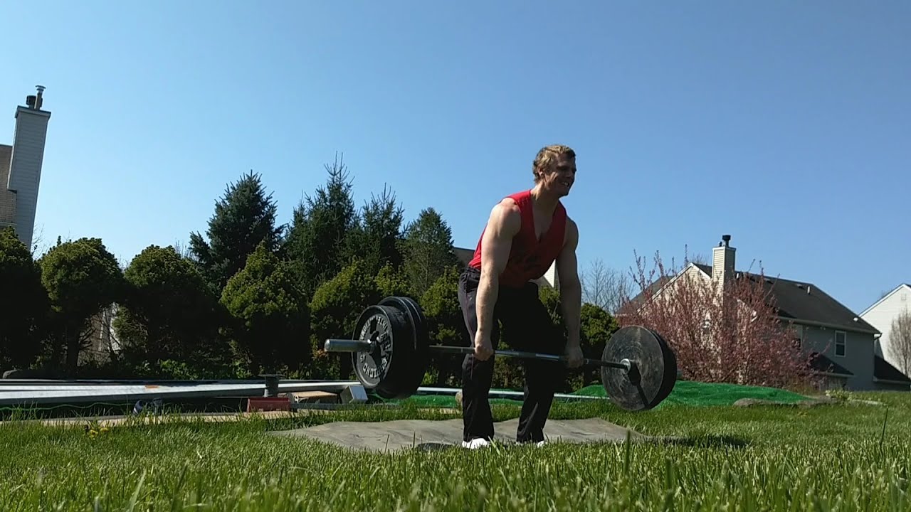 Deadlift 405 pounds 3x12 - YouTube