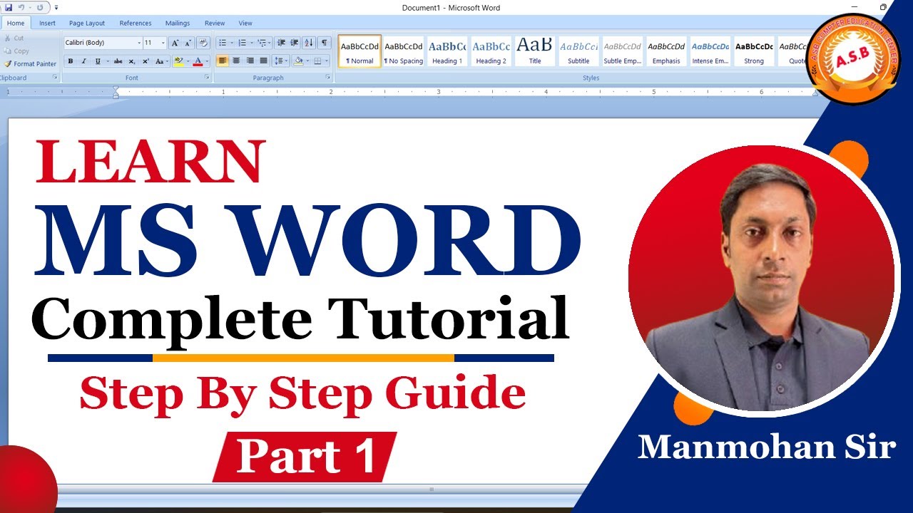 Microsoft Word Full Course: Beginner to Advanced | Complete Tutorial ...
