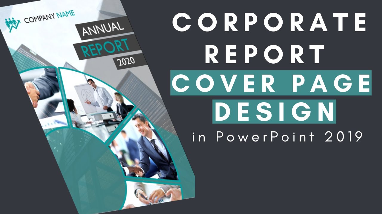 💥Corporate cover page design in Powerpoint 2019 | 10 minutes Design ...