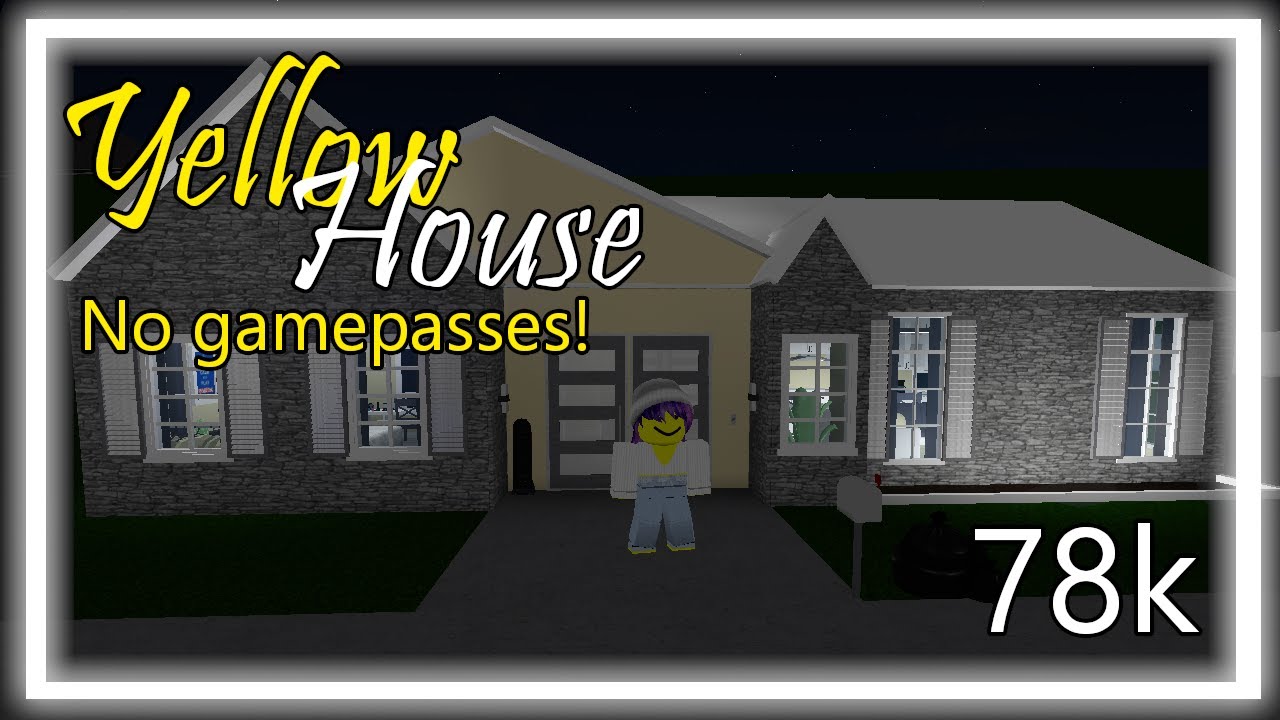 Roblox Bloxburg: Yellow House & No Gamepasses (my 20th bday special ...