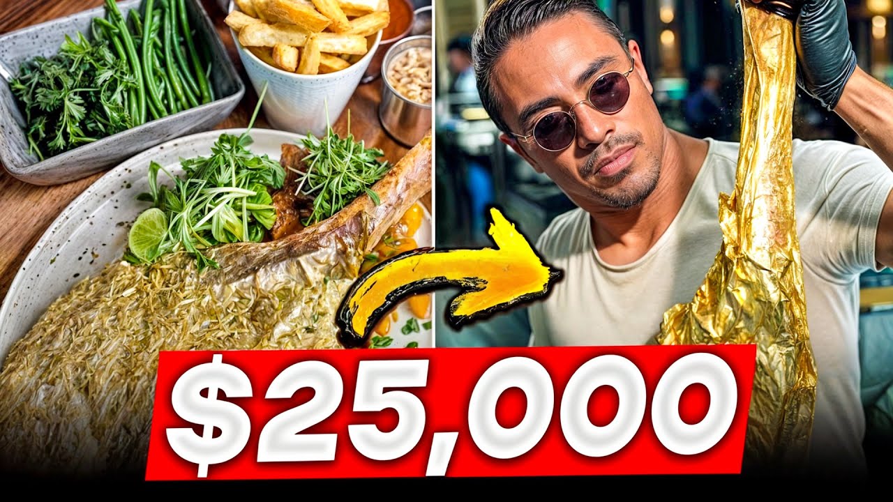 Trying the $25,000 Gold-Covered Steak | Is It Worth It? | Expensive ...