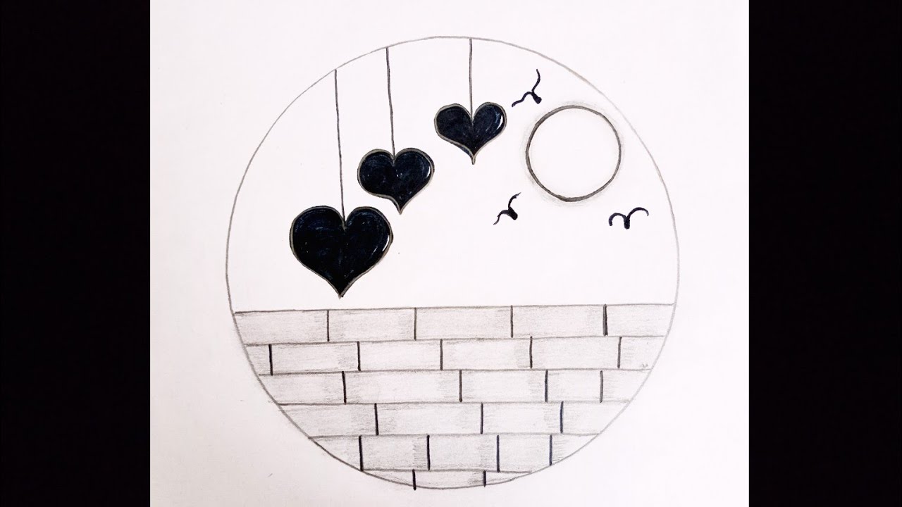 Easy circle drawing || Circle drawing for beginners || pencil Drawing ...