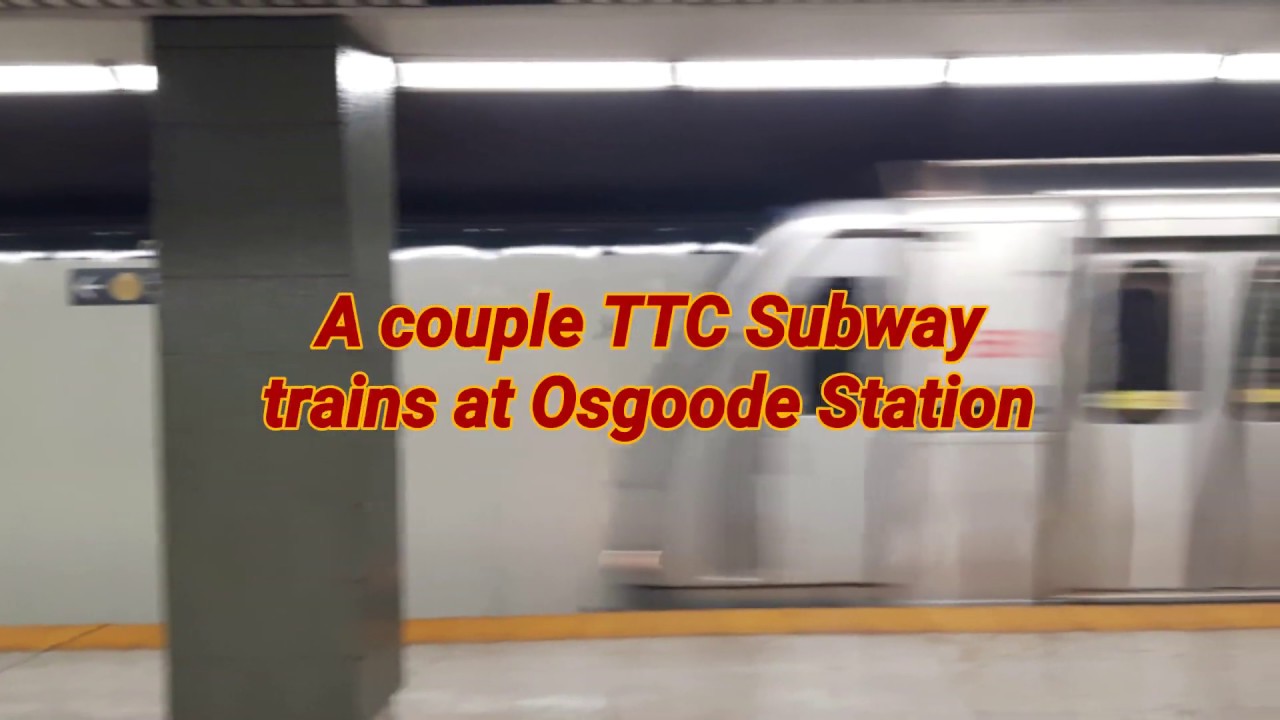 A couple TTC Subway trains at Osgoode Station! - YouTube