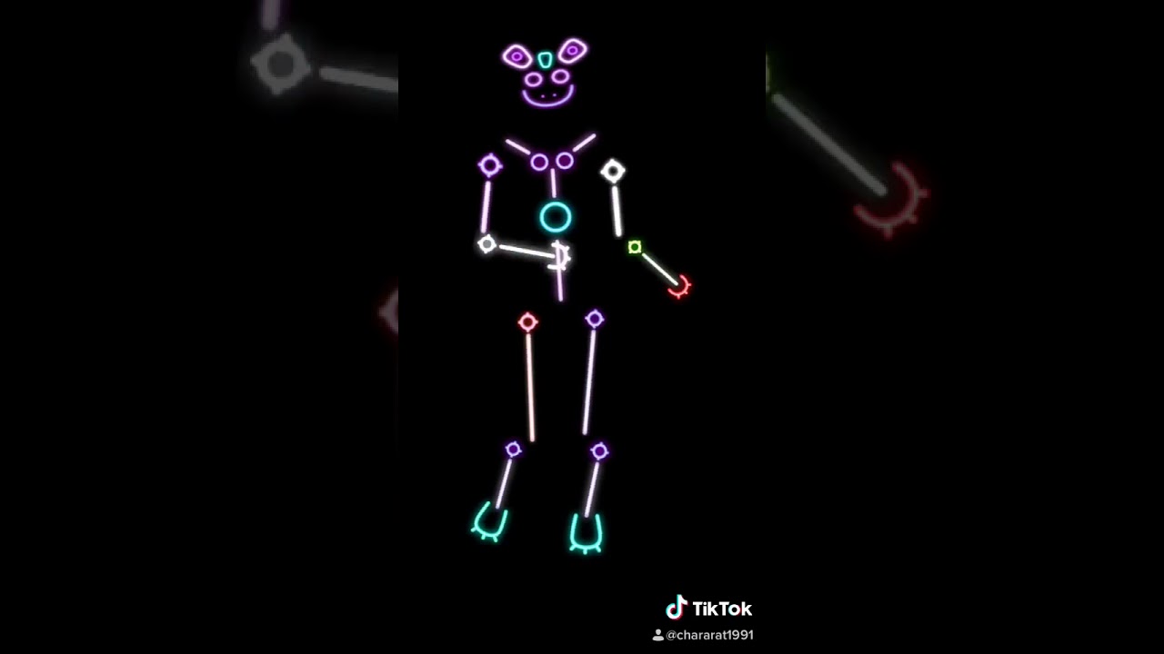 Glow stick robot - YouTube