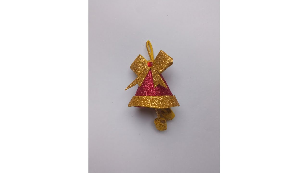 How to make beautiful christmas bell||diy christmas bell ...