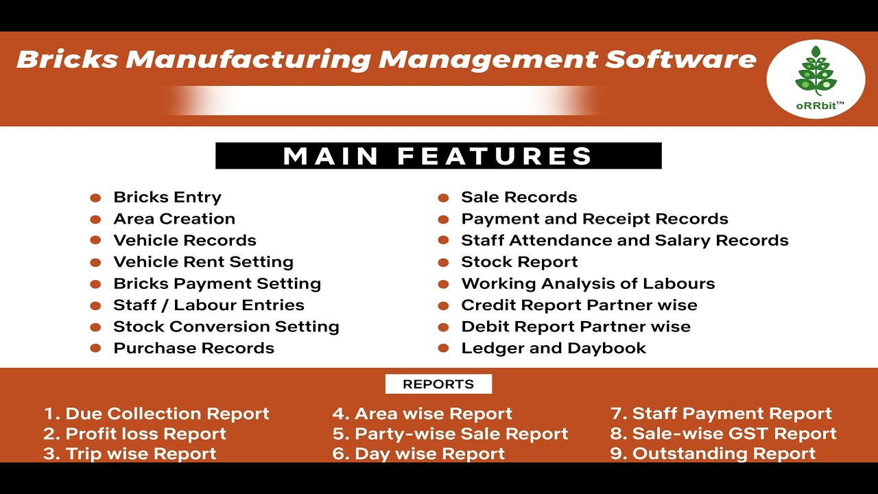 Bricks Business Management Software | Best Bricks Manufacturing ...