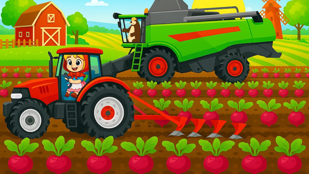 Beetroot Harvesting Day! 🚜🌱 Tractor & Harvester Working Hard on the ...