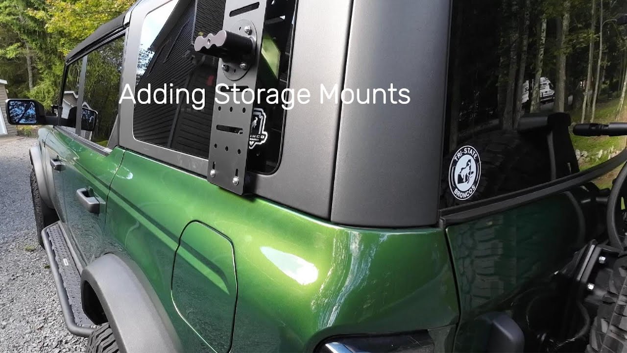 Ford Bronco Mod | Installing the BadAss Tents Rotopax Mounting Plate ...