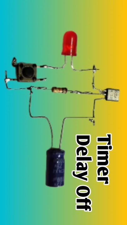 Membuat timer delay on dengan transistor bc547 #delaytimer #bc547transistor - YouTube