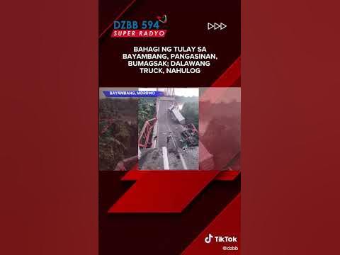 Dalawang truck nahulog sa tulay sa Pangasinan! - YouTube