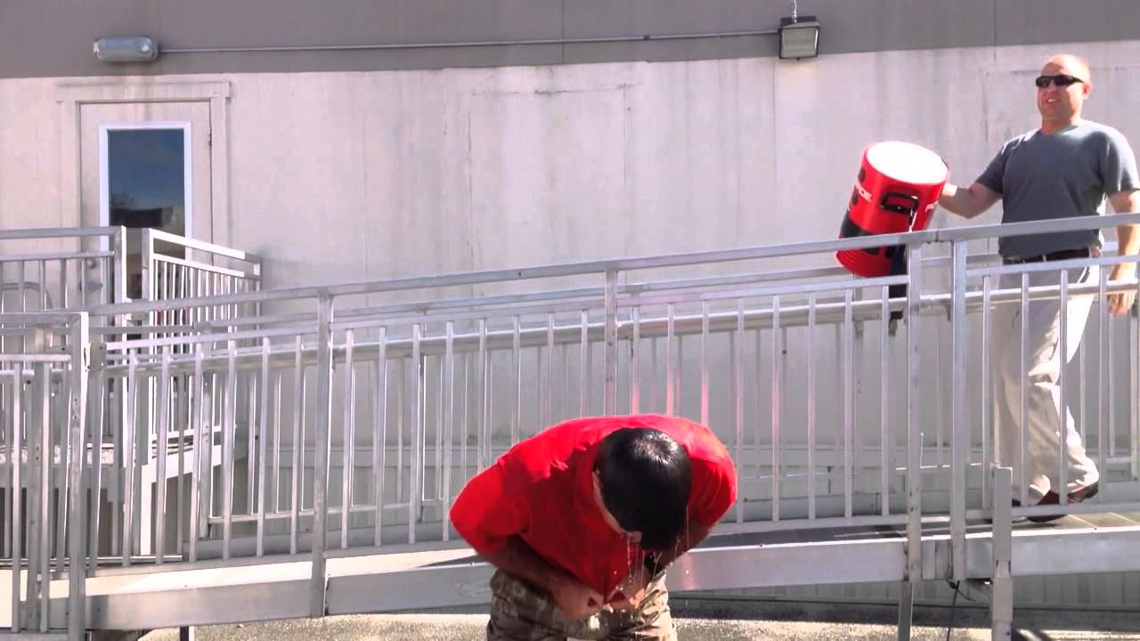 Barry U men's golf coach Jimmy Stobs accepts ice bucket challenge - YouTube