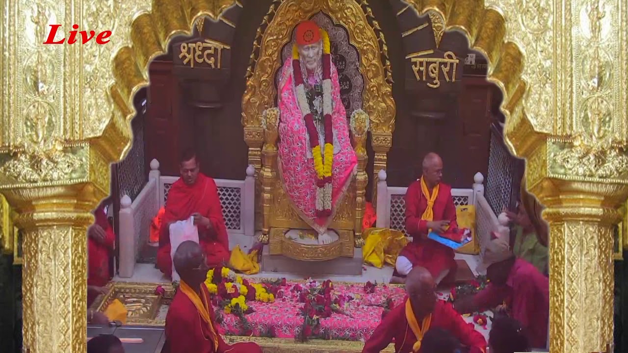 Shirdi Sai Baba Live Darshan Online Free Today - YouTube