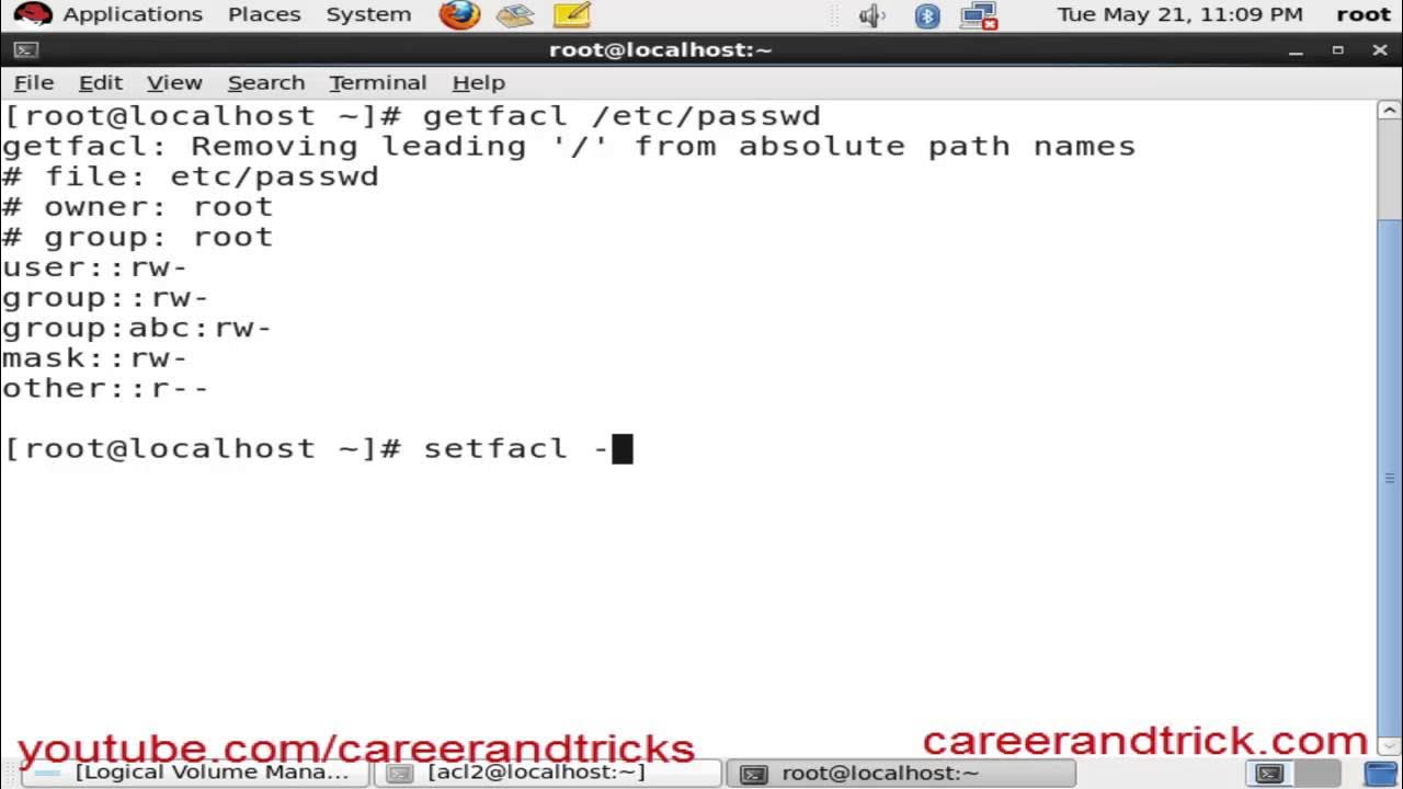 How to Remove ACL in RedHat Enterprise Linux - YouTube