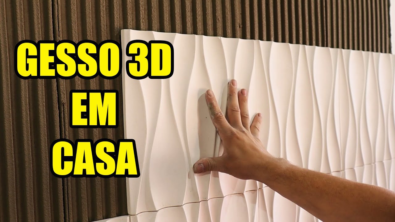 Como Fabricar e Colocar GESSO 3D Nas Suas Paredes - YouTube